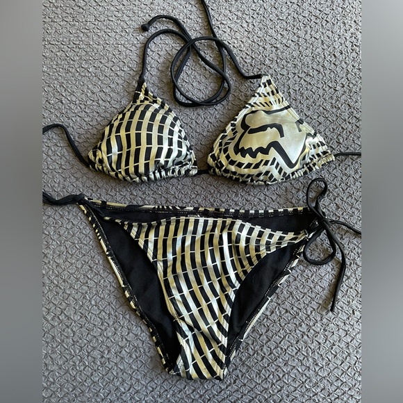 Fox | Swim | Fox Racing Bikini Top S Or M Bottom M | Poshmark